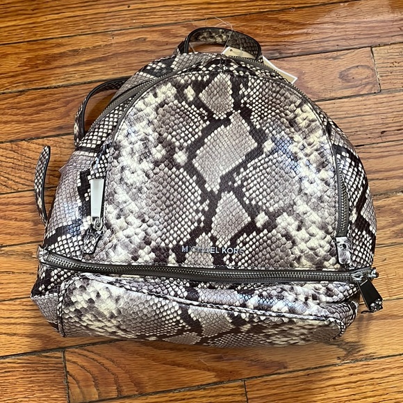 Michael Kors Collection | Bags | Michael Kors Rhea Medium Snake Print ...